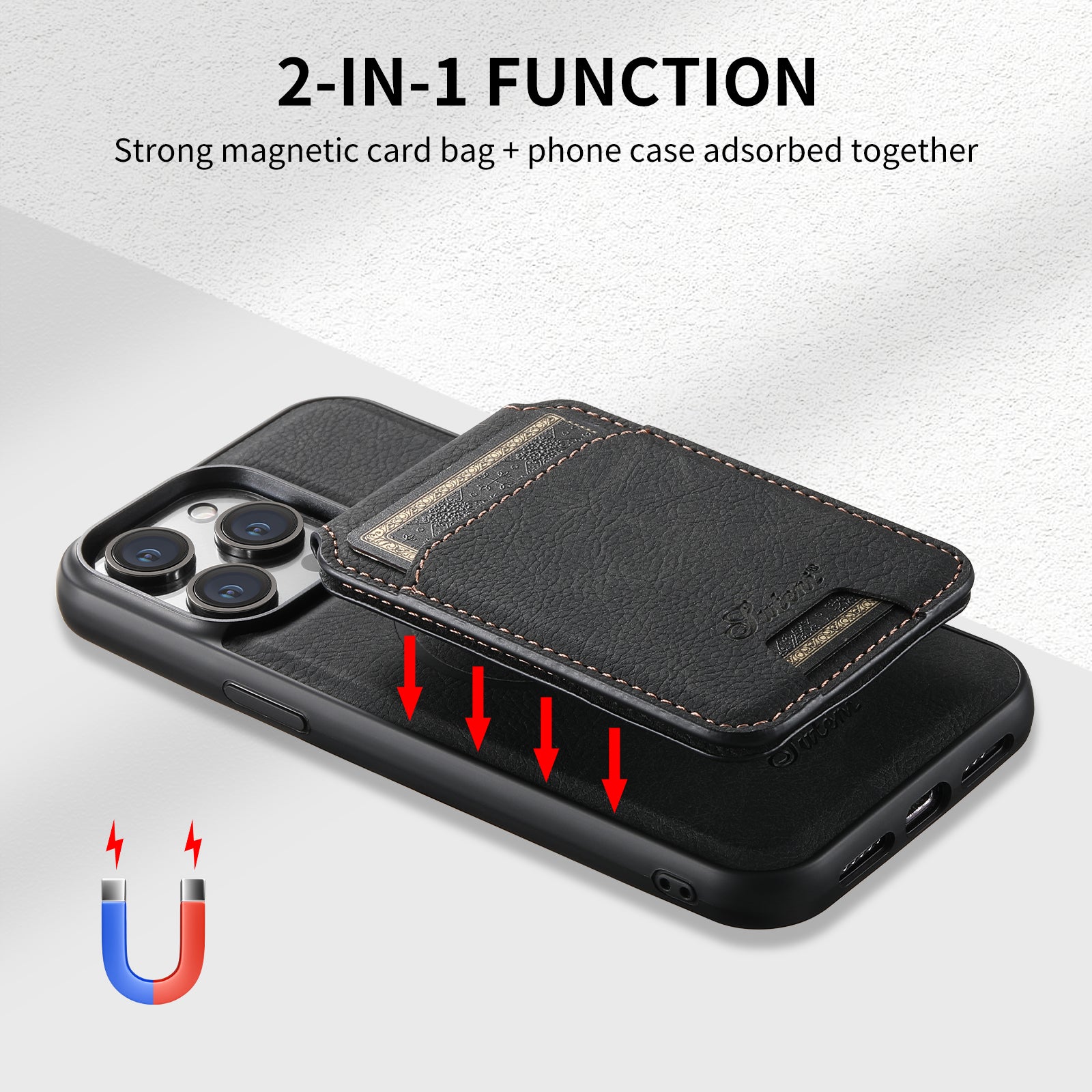 Funda De Cuero Para IPhone con Tarjetero Magsafe – Fundas y billeteras ...